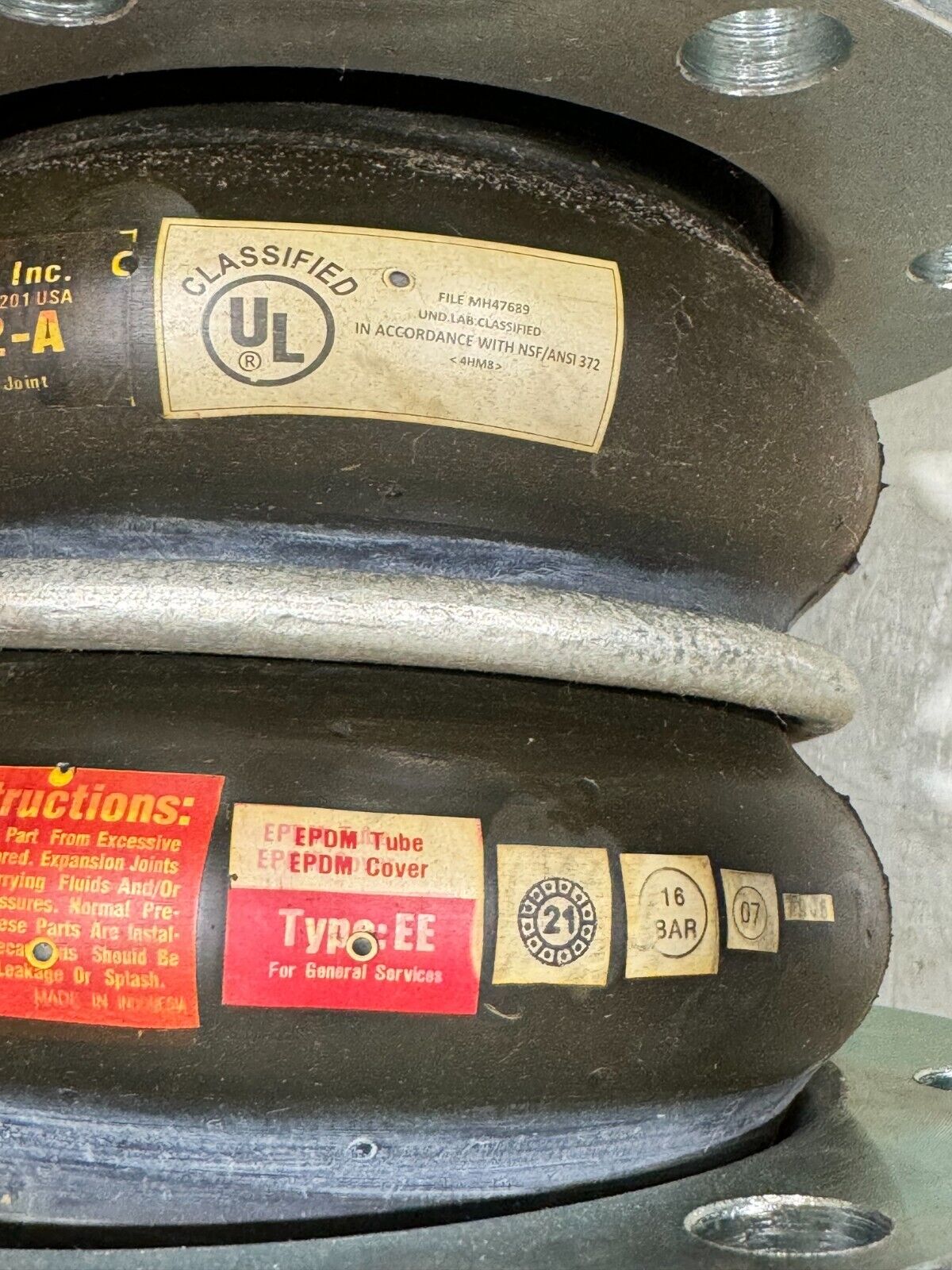 NEW PROCO TYPE EE EXPANSION JOINT 6" X 8" 242-A