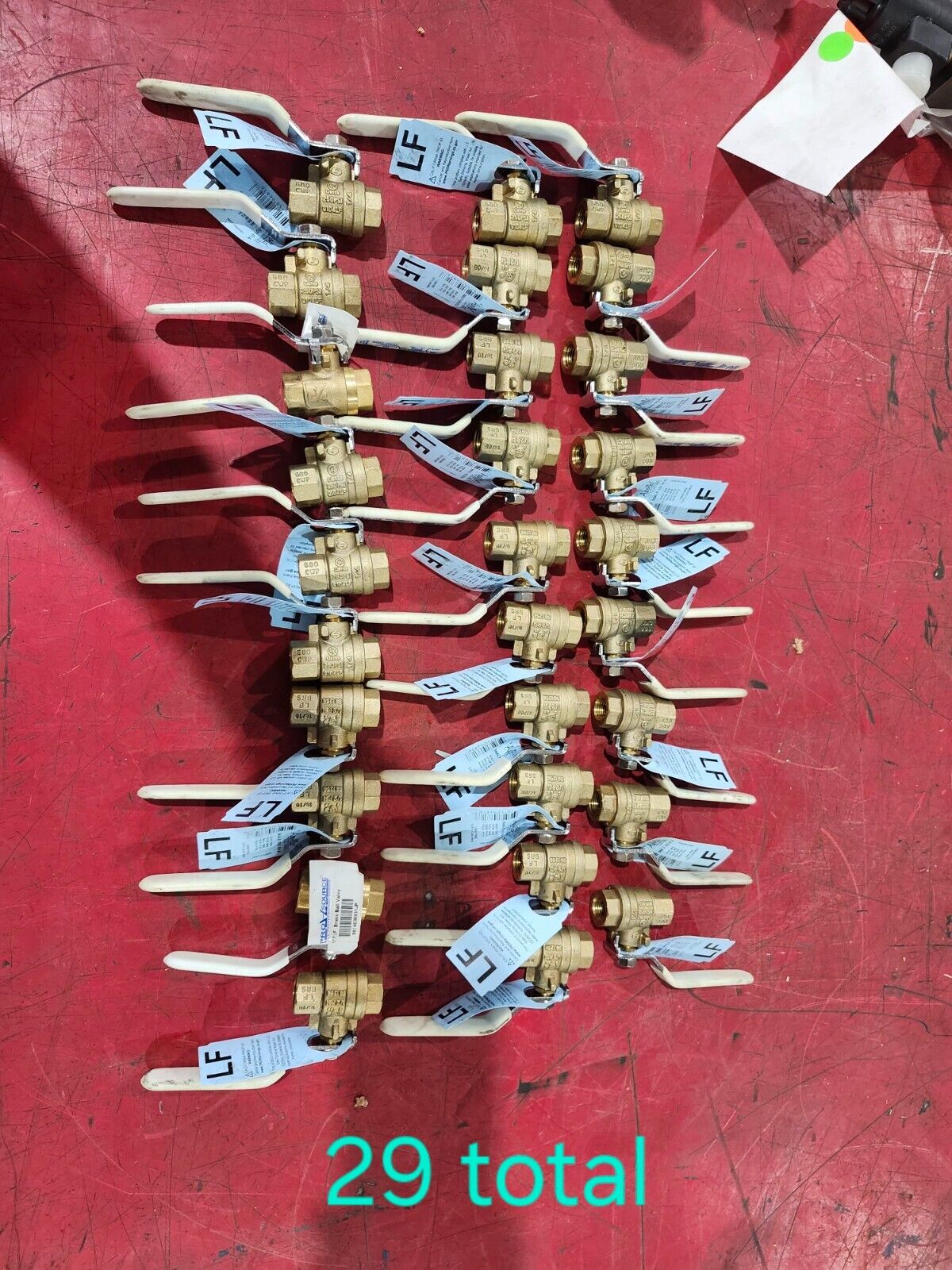 LOT OF 29 APOLLO 1/4" NPT BRASS BALL VALVES 94ALF-101-01A
