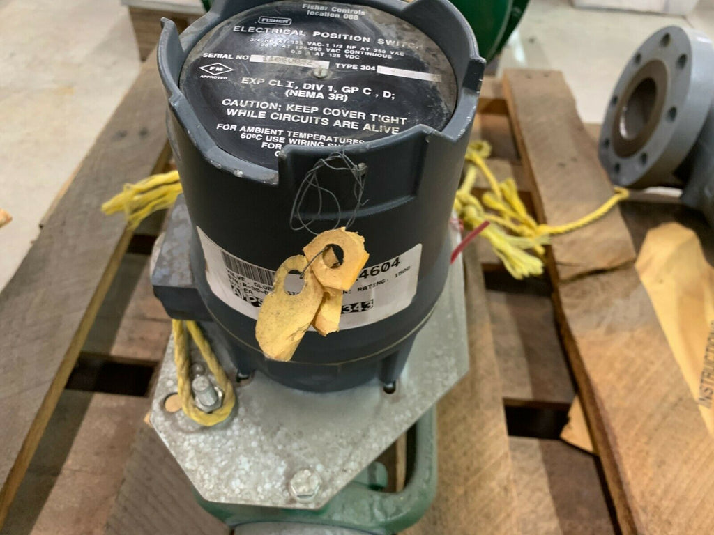 NEW FISHER SIZE 45 CONTROL VALVE TYPE 657 3/4" PORT DBQ WITH 304 SWITC