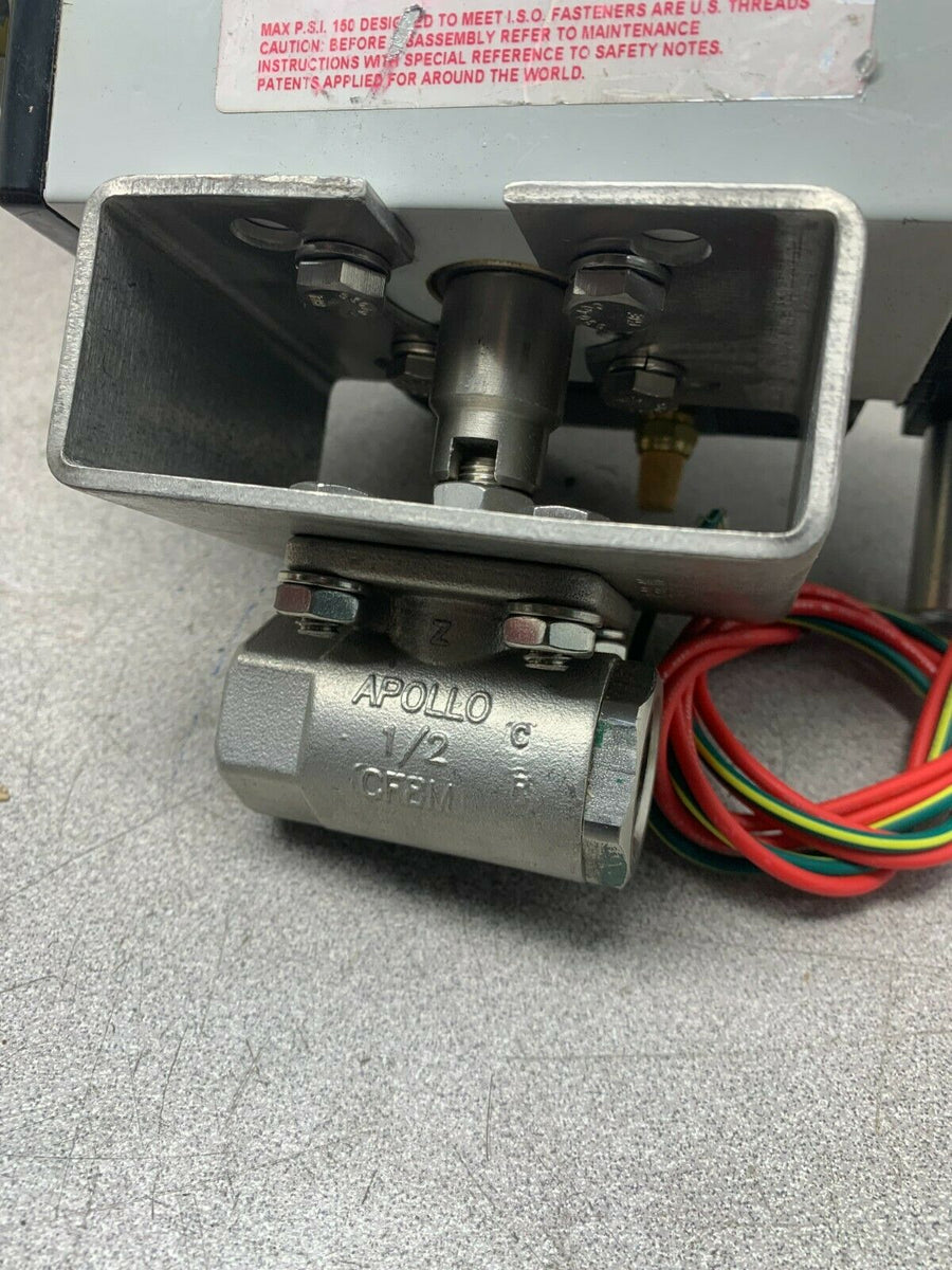 NEW NO BOX UNI TORQ 1/2" BALL VALVE ACTUATOR M20K55 WITH ASCO 8551A001 ...