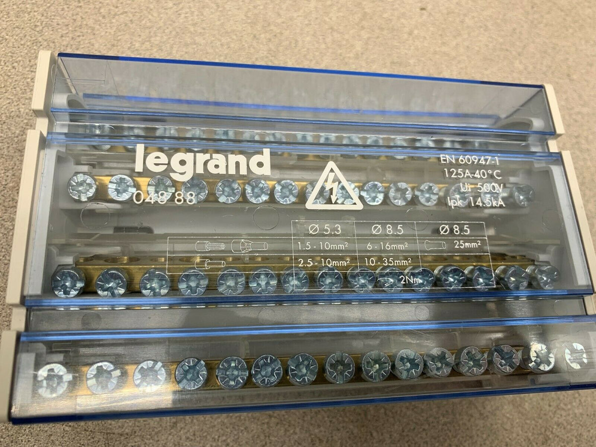 NEW TAKEOUT LEGRAND DISTRIBUTION BLOCK EN 60947-1 – Boyd Industrial Supply
