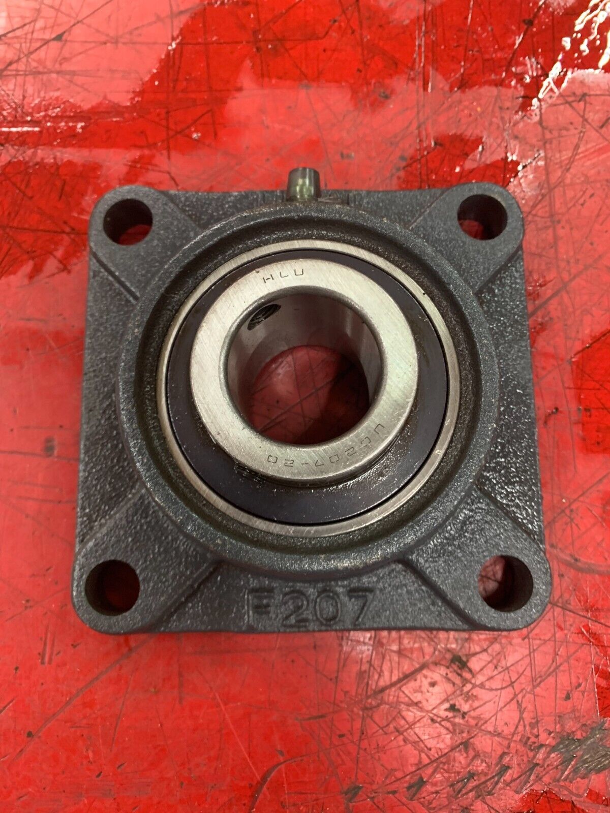 NEW NO BOX HLU 4-BOLT F207 FLANGE BEARING UC207-20